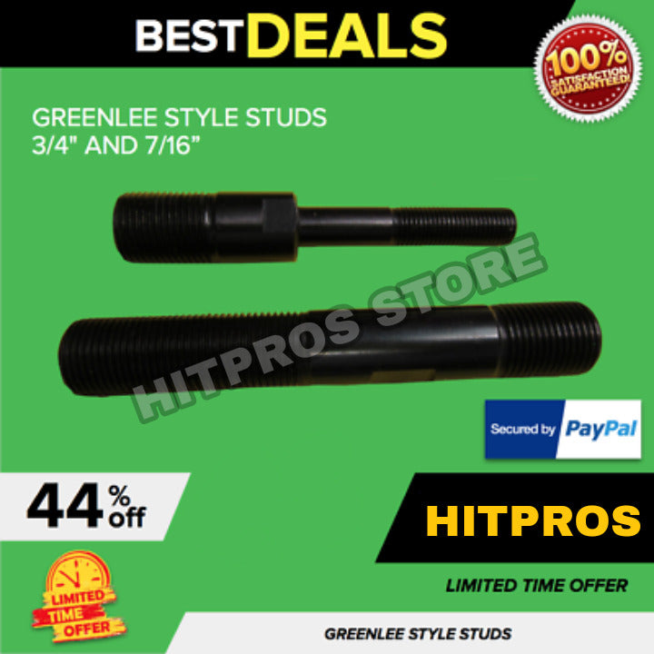 GREENLEE STYLE THREADED STUDS 3/4" AND 7/16" HYDRAULIC KNOCKOUT PUNCH ...