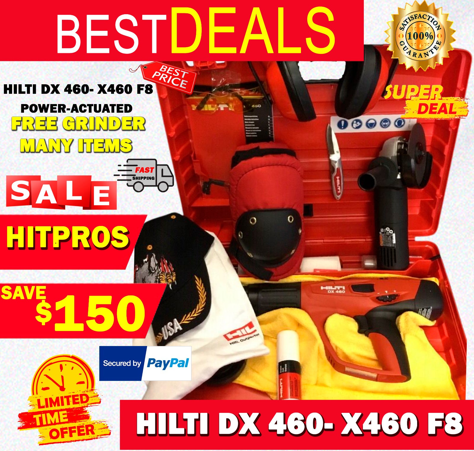 HILTI DX 460- X460 F8 - POWER-ACTUATED, NEW – hitpros@shofly.com