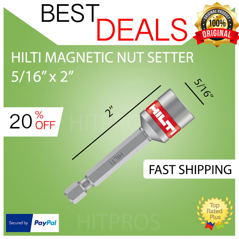 HILTI MAGNETIC NUT SETTER 5/16" X 2", BRAND NEW – hitpros@shofly.com